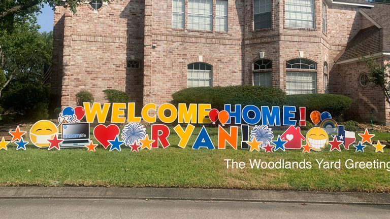 Welcome Home Yard Signs Texas | The Woodlands Yard Greetings