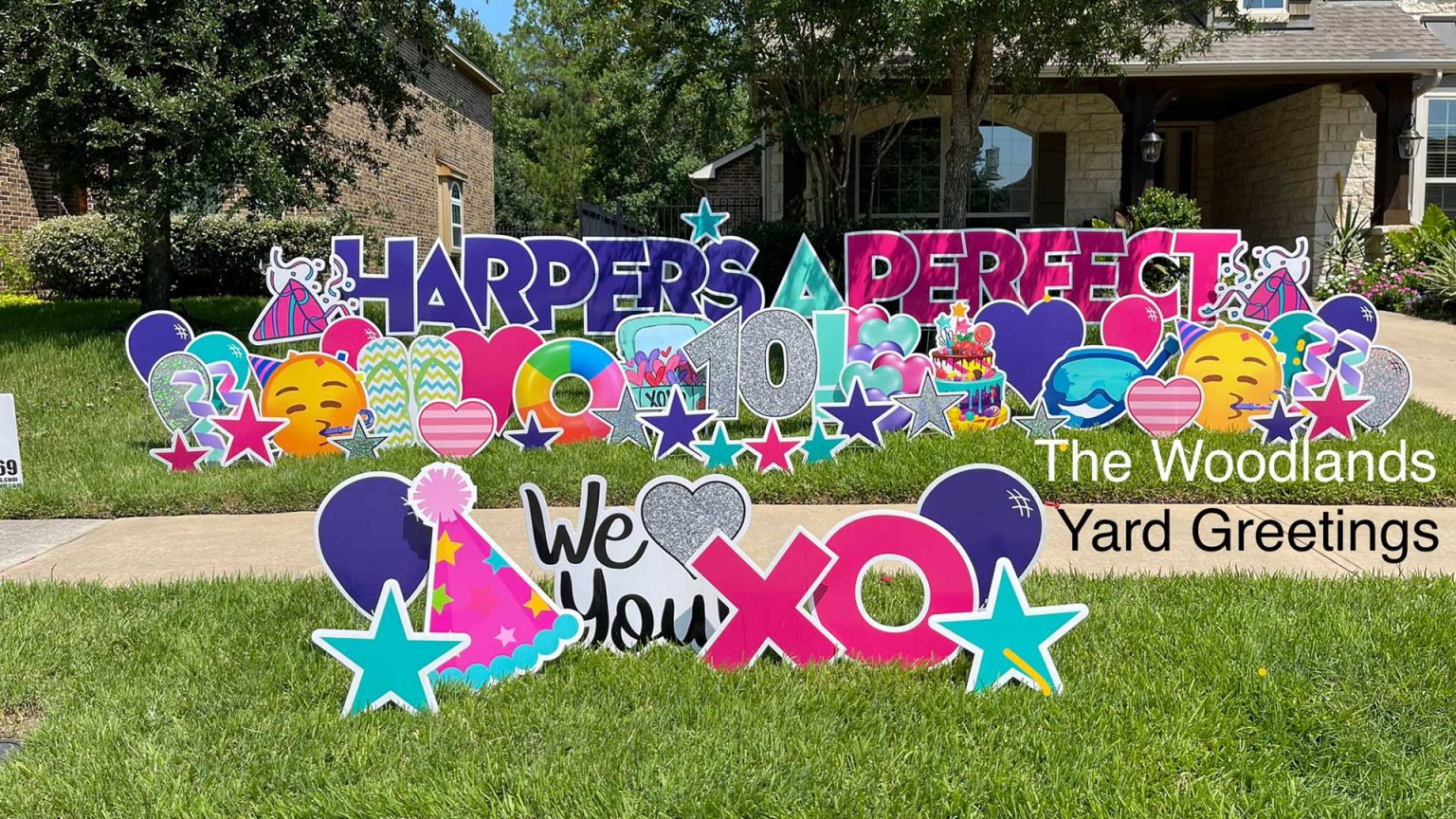 Custom Yard Greetings Texas | The Woodlands Yard Greetings